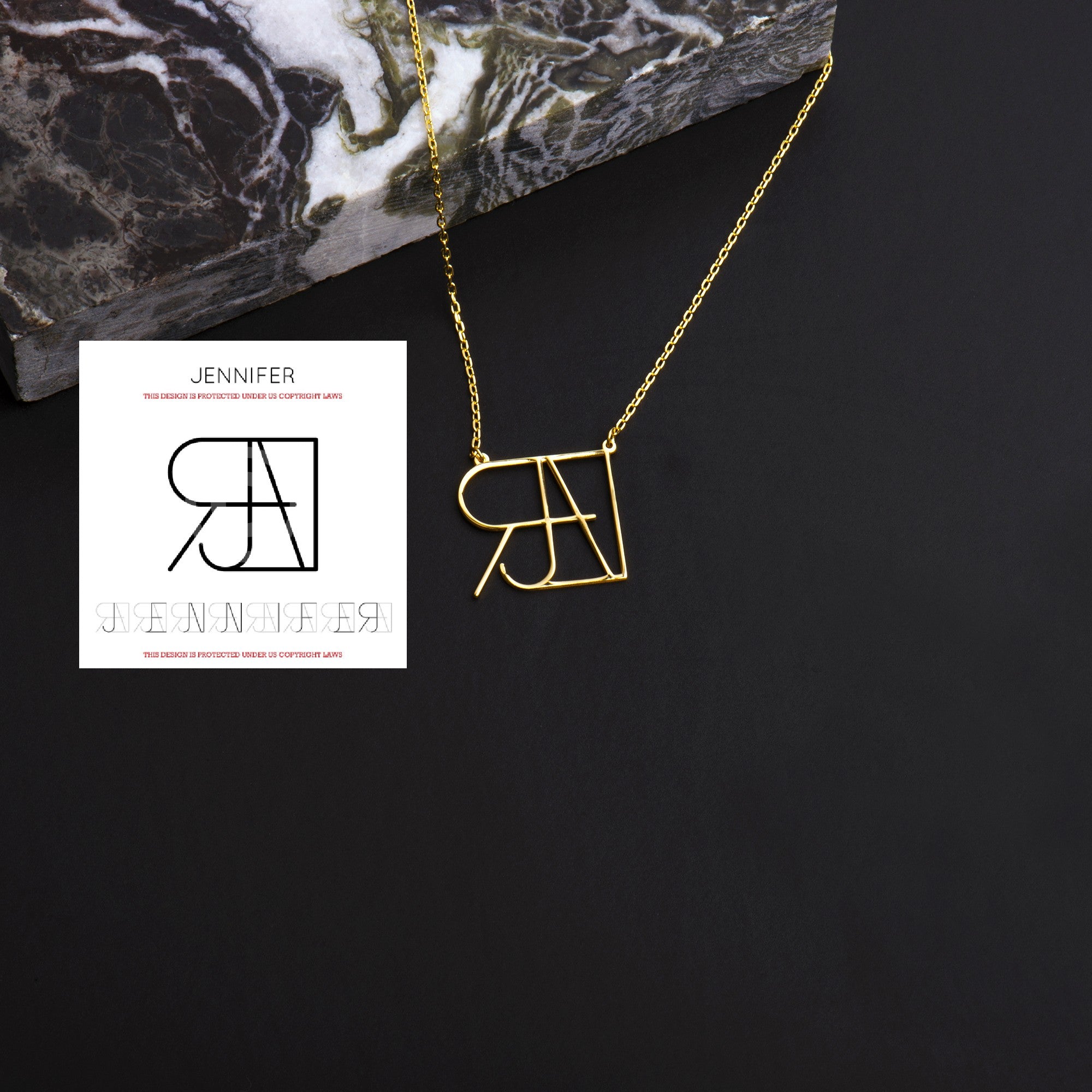 Name Logo Necklace, Christmas Gifts, Necklace for woman, Name Necklace ...